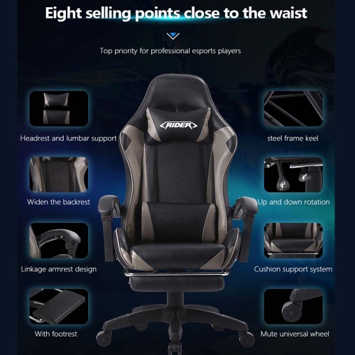 Gejming Stolice Rider 4700 Grey